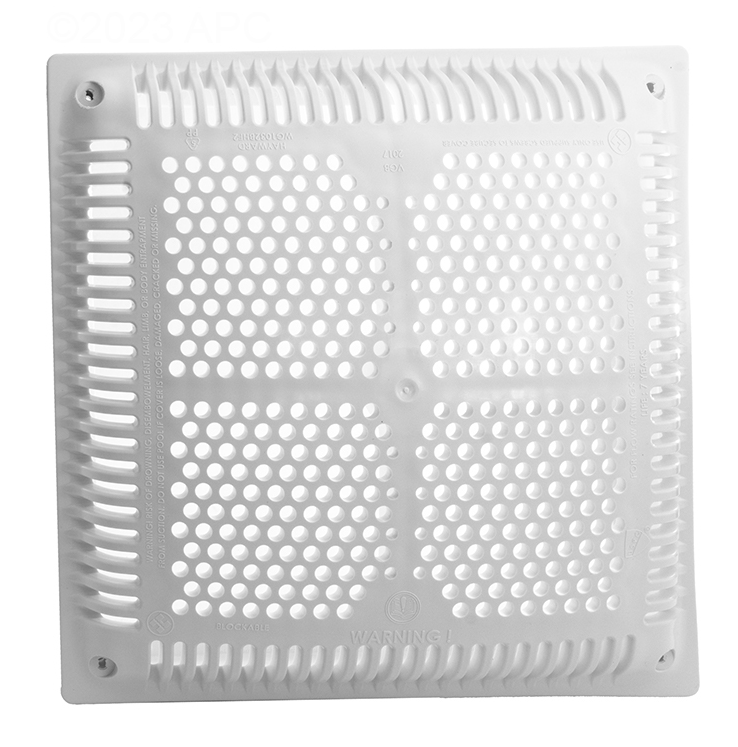 Hayward 12" Square High Flow Drain Cover W/ Frame WGX1032BHF – St. Cyr ...