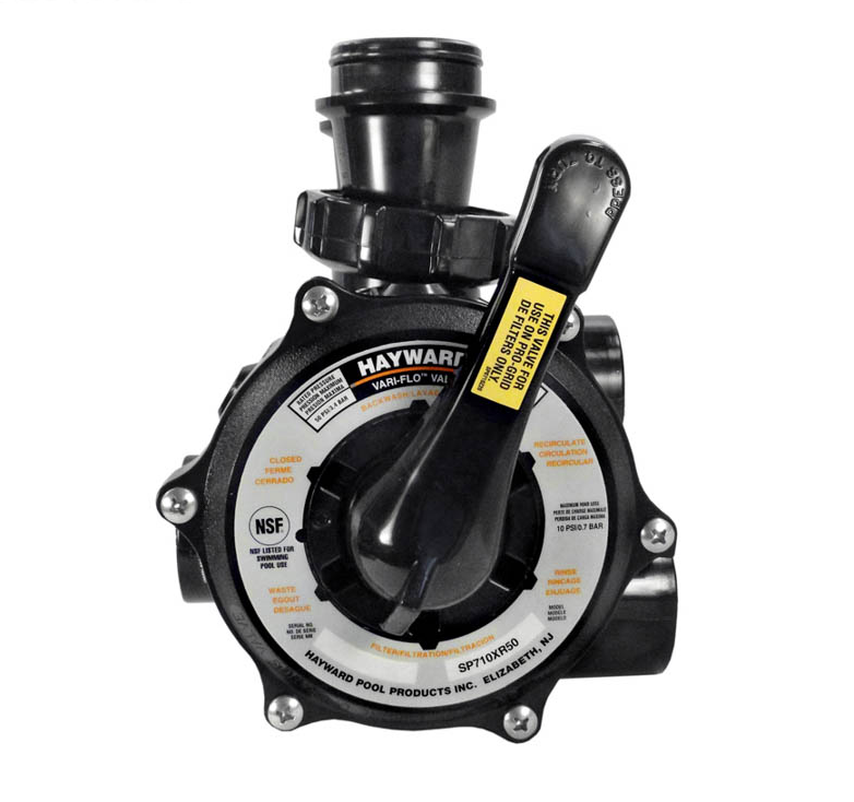 Hayward Vari-Flo XL 1.5" Side Mount Multiport Valve For DE Filters SP0 ...